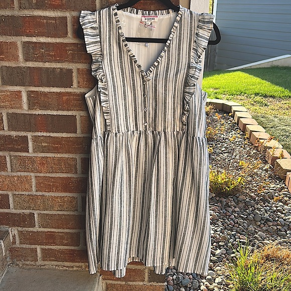 ANDREE BY UNIT | Dresses | Andree By Unit Ladies L Soft Black White ...